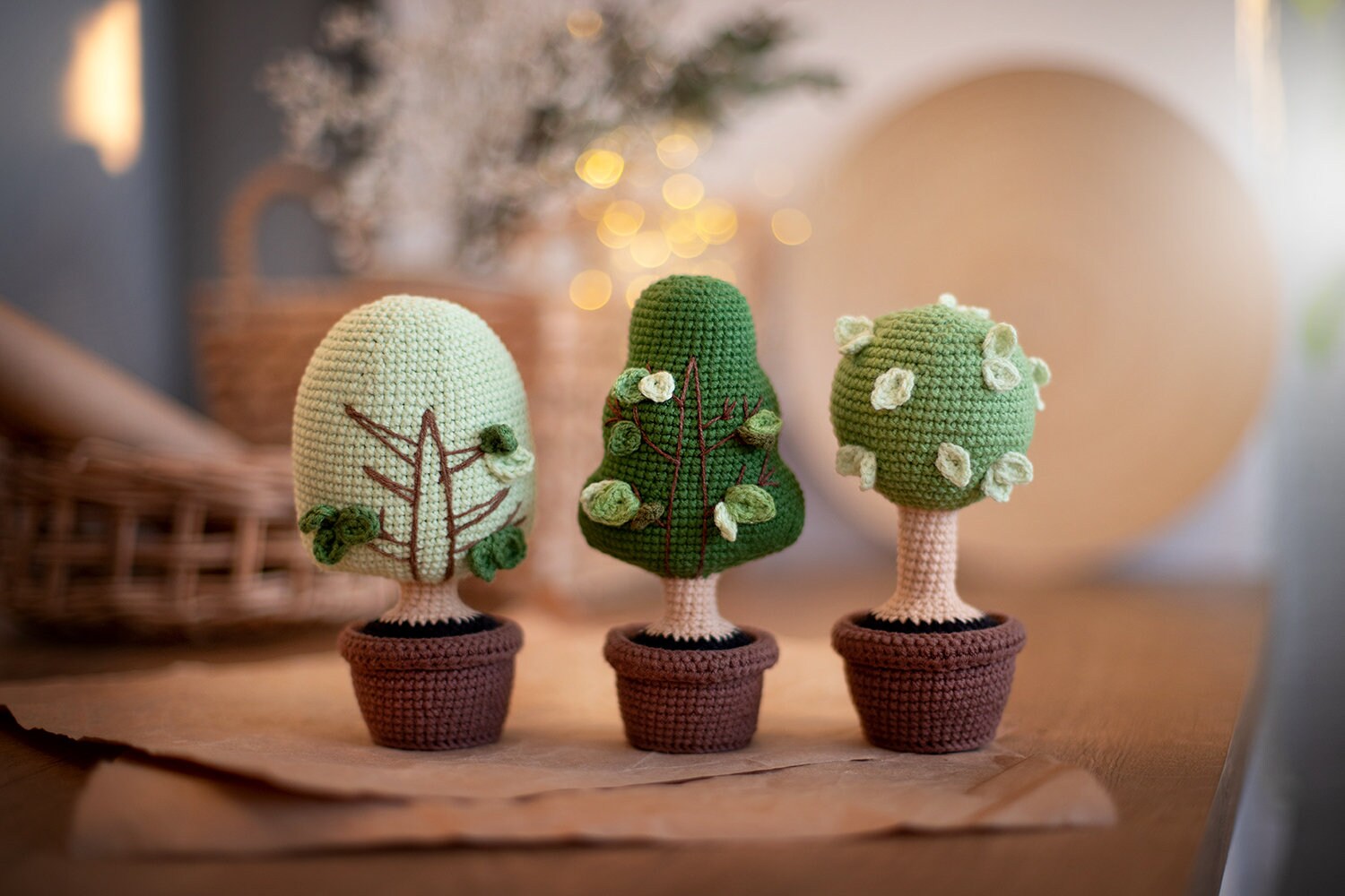 Set Amigurumi Pattern Crochet Sex Trees Amigurumi Trees Etsy Israel