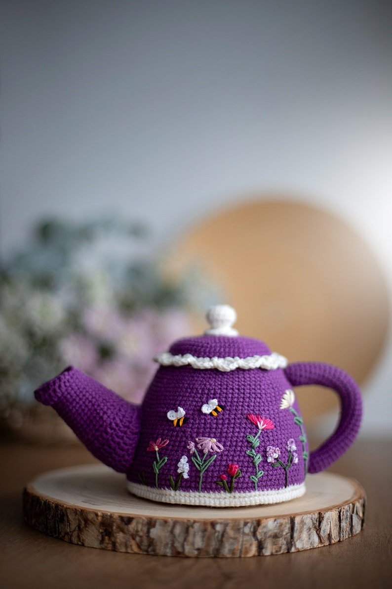 Crochet Teapot House, Amigurumi Pattern With Embroidery, Pdf Tutorial ...