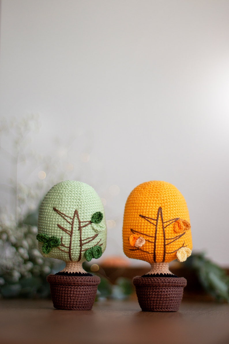 Set Amigurumi Pattern Crochet Sex Trees Amigurumi Trees Etsy