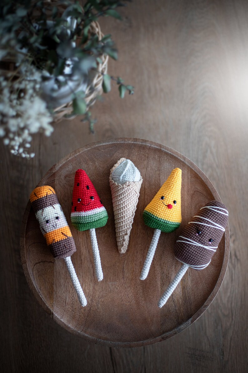 Amigurumi Ice Cream Crochet Pattern Set (PDF) - Etsy