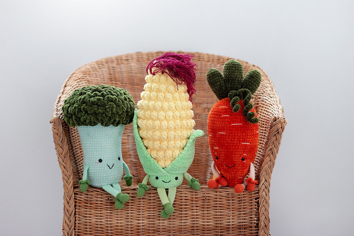 Amigurumi Pattern Crochet Plus Broccoli, Amigurumi Broccoli, Crochet ...