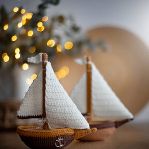 Crochet Sailboat, Amigurumi Marine Vessel, Pattern Boat, Pdf Tutorial ...