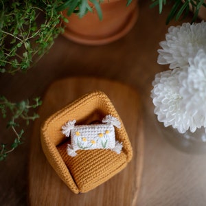 Crochet Armchair and Pillow, Amigurumi Pattern, Miniature Furniture ...