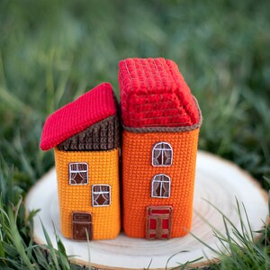 SET Amigurumi Pattern Crochet Small Houses, Houses for Decoration ...