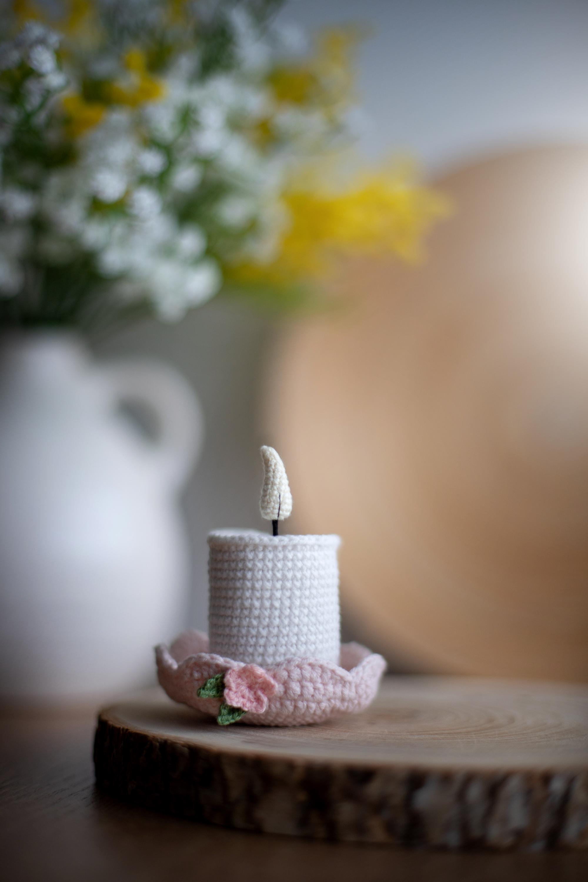 Crochet Spring Candle Holder Pattern, Amigurumi Decor (PDF Tutorial) - Etsy