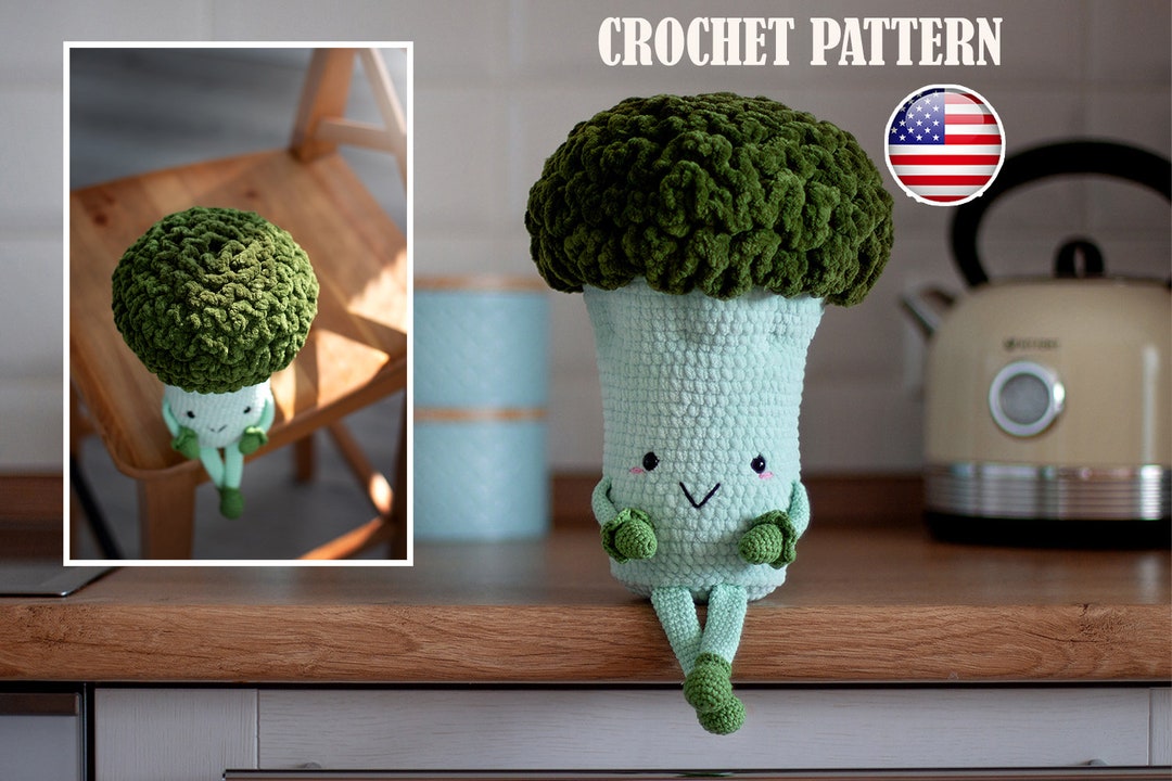 Amigurumi Pattern Crochet Plus Broccoli, Amigurumi Broccoli, Crochet ...