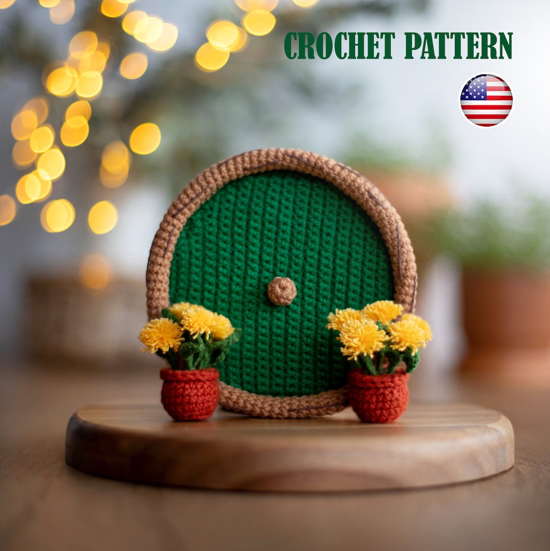 Amigurumi Pattern Crochet Hobbit Entrance Door, Door for House for ...