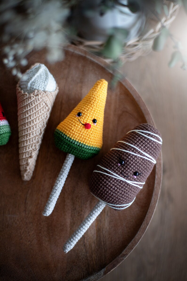 Amigurumi Ice Cream Crochet Pattern Set (PDF) - Etsy