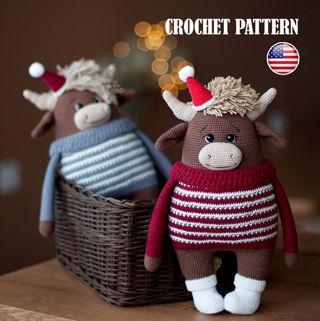 Amigurumi Pattern Crochet Bull, Amigurumi Bull, Crochet Pattern Bull ...