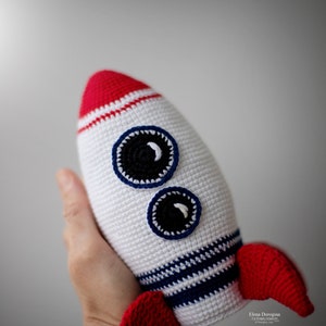 Amigurumi Pattern Crochet Rocket, Amigurumi Cosmonautics Day, Pattern ...