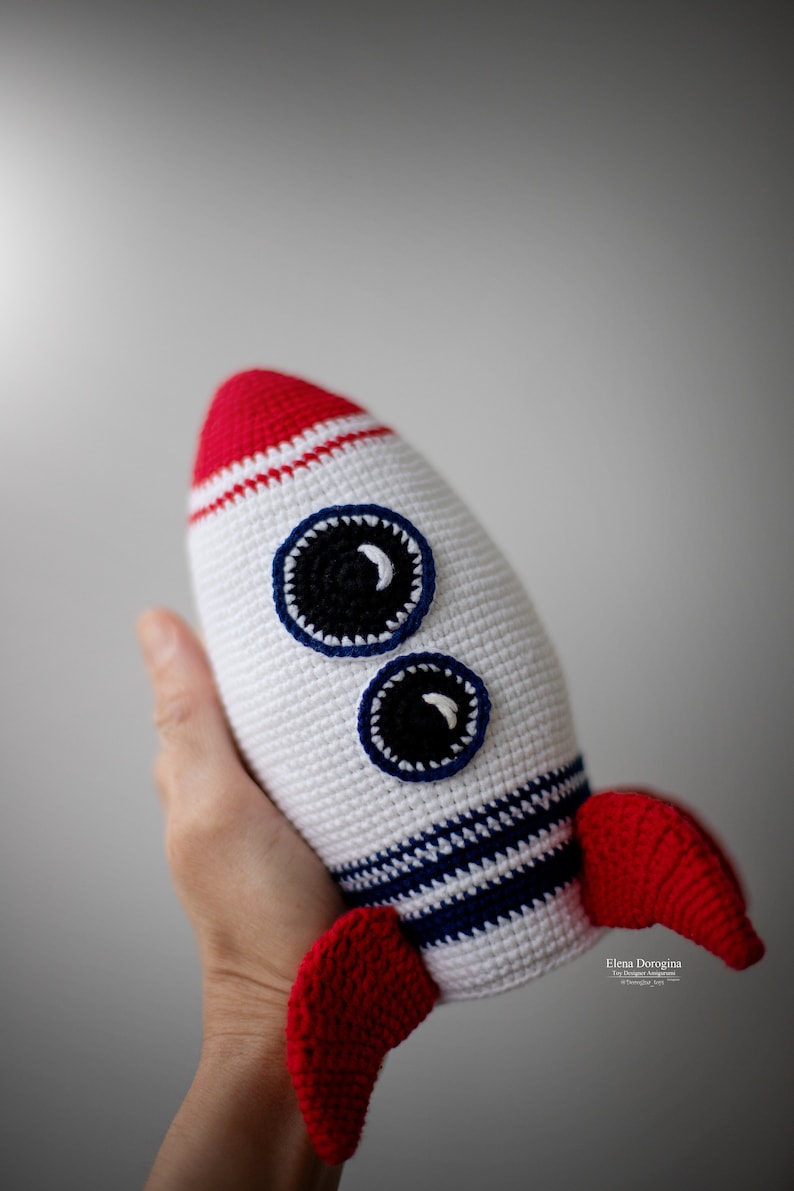 Amigurumi Pattern Crochet Rocket Amigurumi Cosmonautics Day - Etsy
