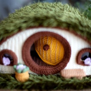 Amigurumi Crochet Pattern Hobbit House, Crochet Hobbit House, Crochet ...