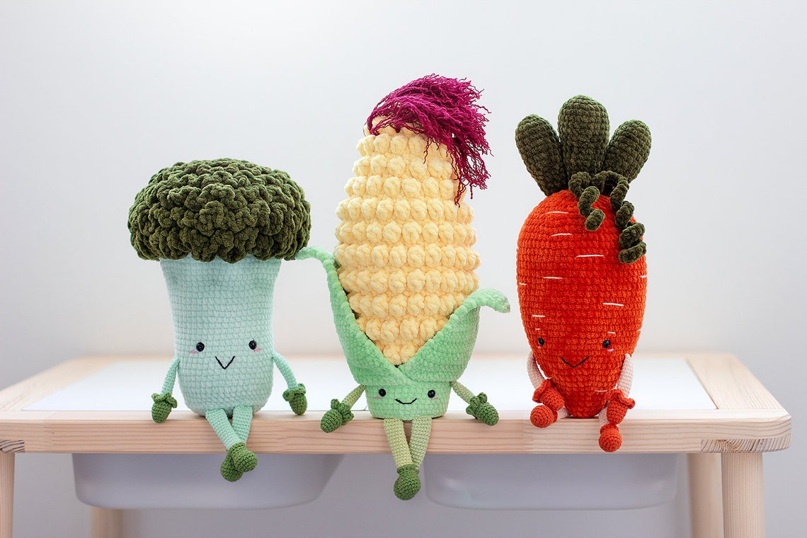 Amigurumi Pattern Crochet Plus Broccoli, Amigurumi Broccoli, Crochet ...