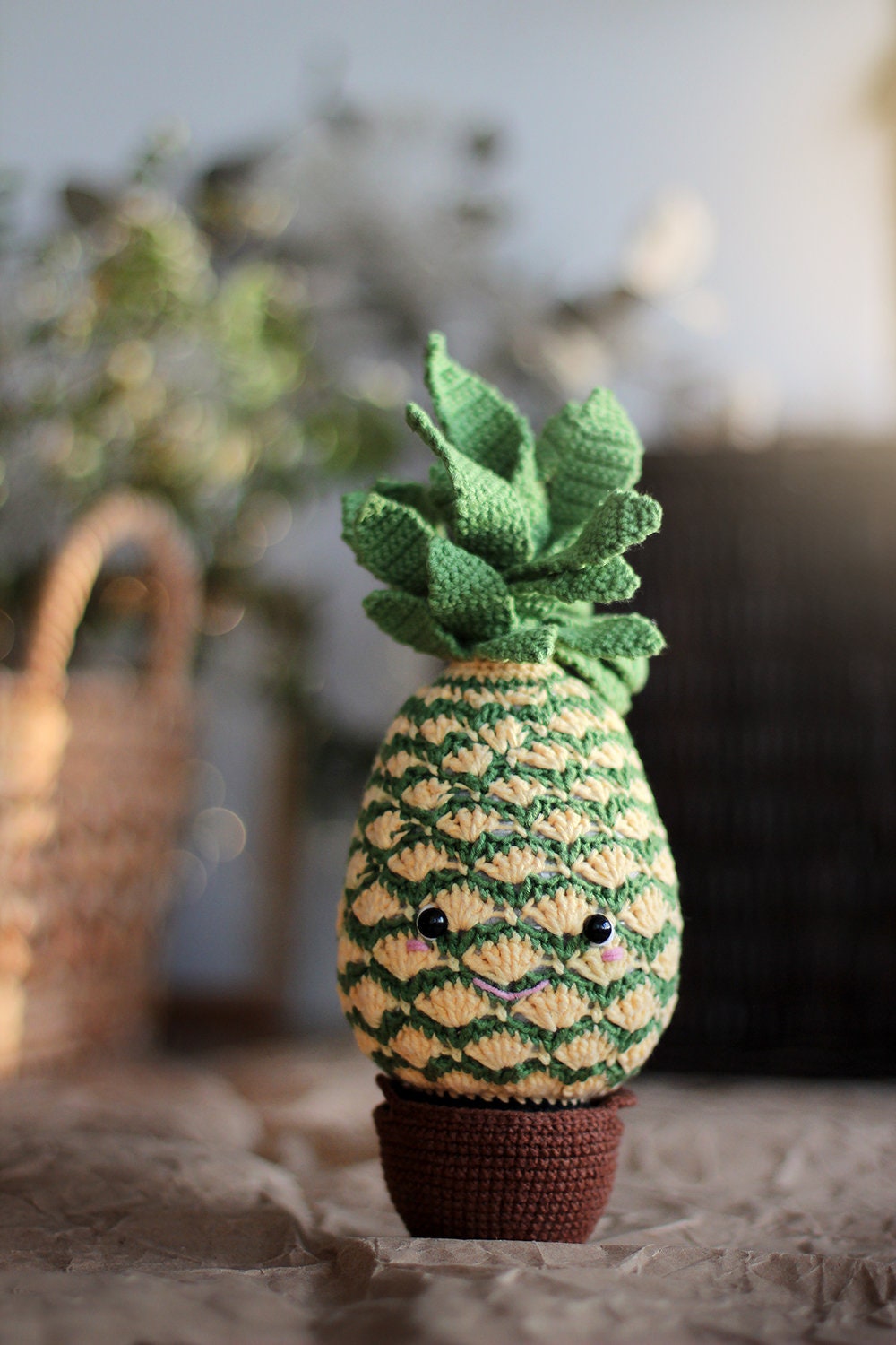 SET Amigurumi Pattern Crochet Fruits in Baskets Amigurumi - Etsy