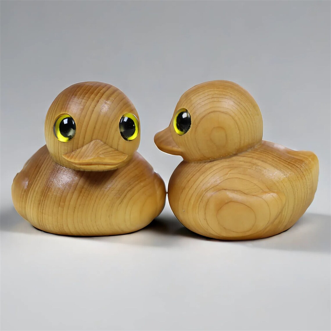 Hand-carved Wooden Duck, Duck Statue, Home Decor, Wooden Rubber Duck ...