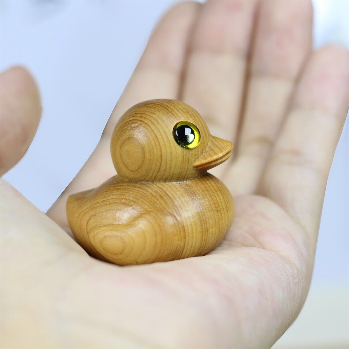 Hand-carved Wooden Duck, Duck Statue, Home Decor, Wooden Rubber Duck ...