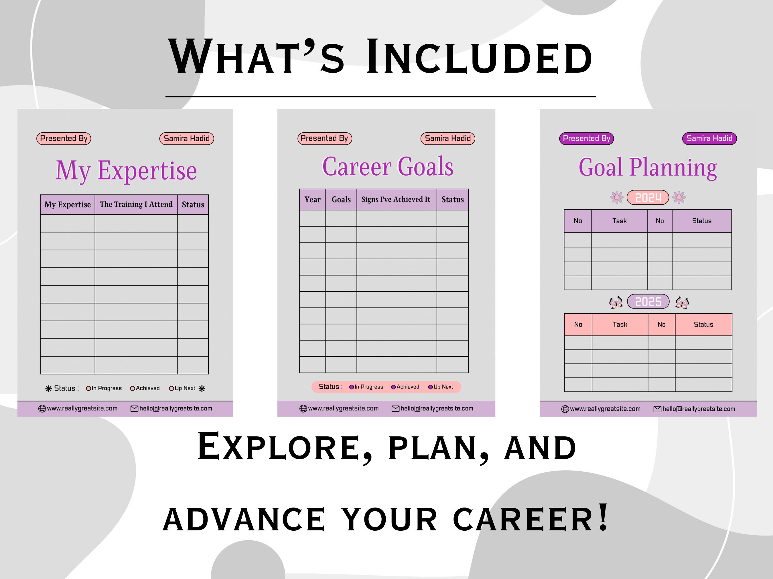 Digital Career Planner Template | Career Path | Personal Development ...
