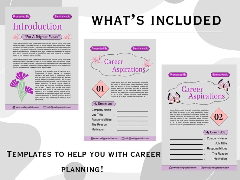 Digital Career Planner Template | Career Path | Personal Development ...