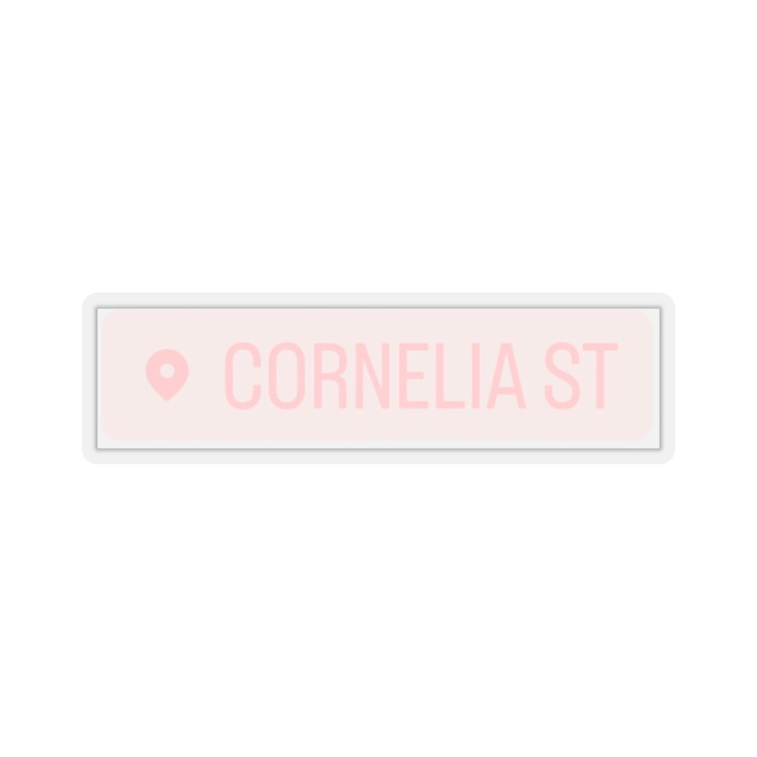 Taylor Swift Inspired cornelia Street Sticker in - Etsy
