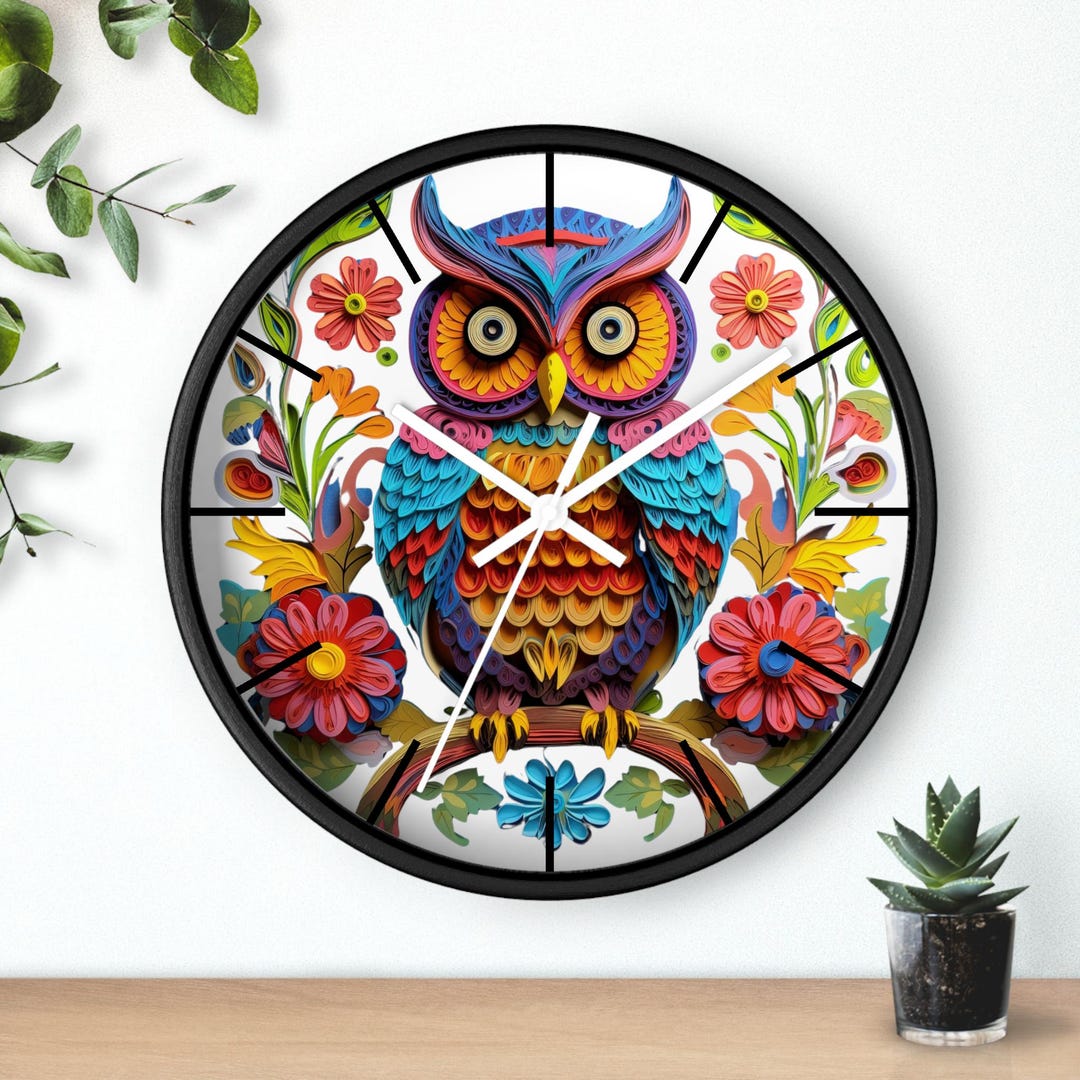 Owl Clock Design, Gift Clock, Walls Clock Clock, Clock Wall Clocks ...