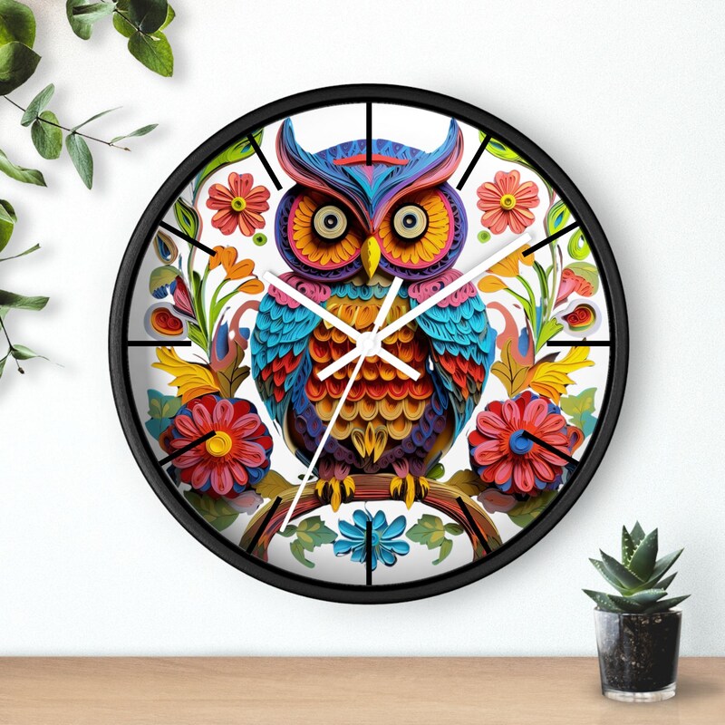 Owl Clock - Etsy
