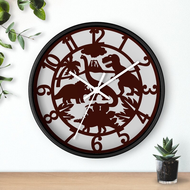 Dinosaur Wall Clock - Etsy
