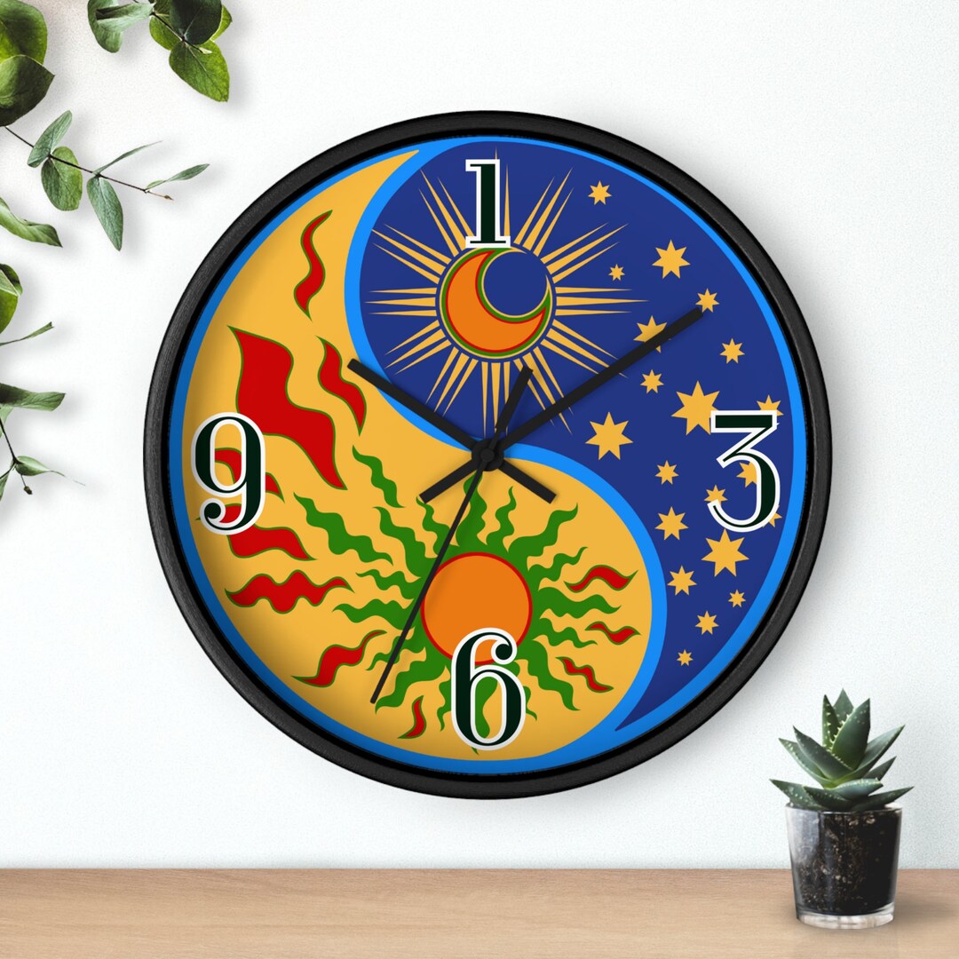 Yin Yang Clock Gift Clock, Walls Clock Clock, Clock Wall Clocks, Clock ...