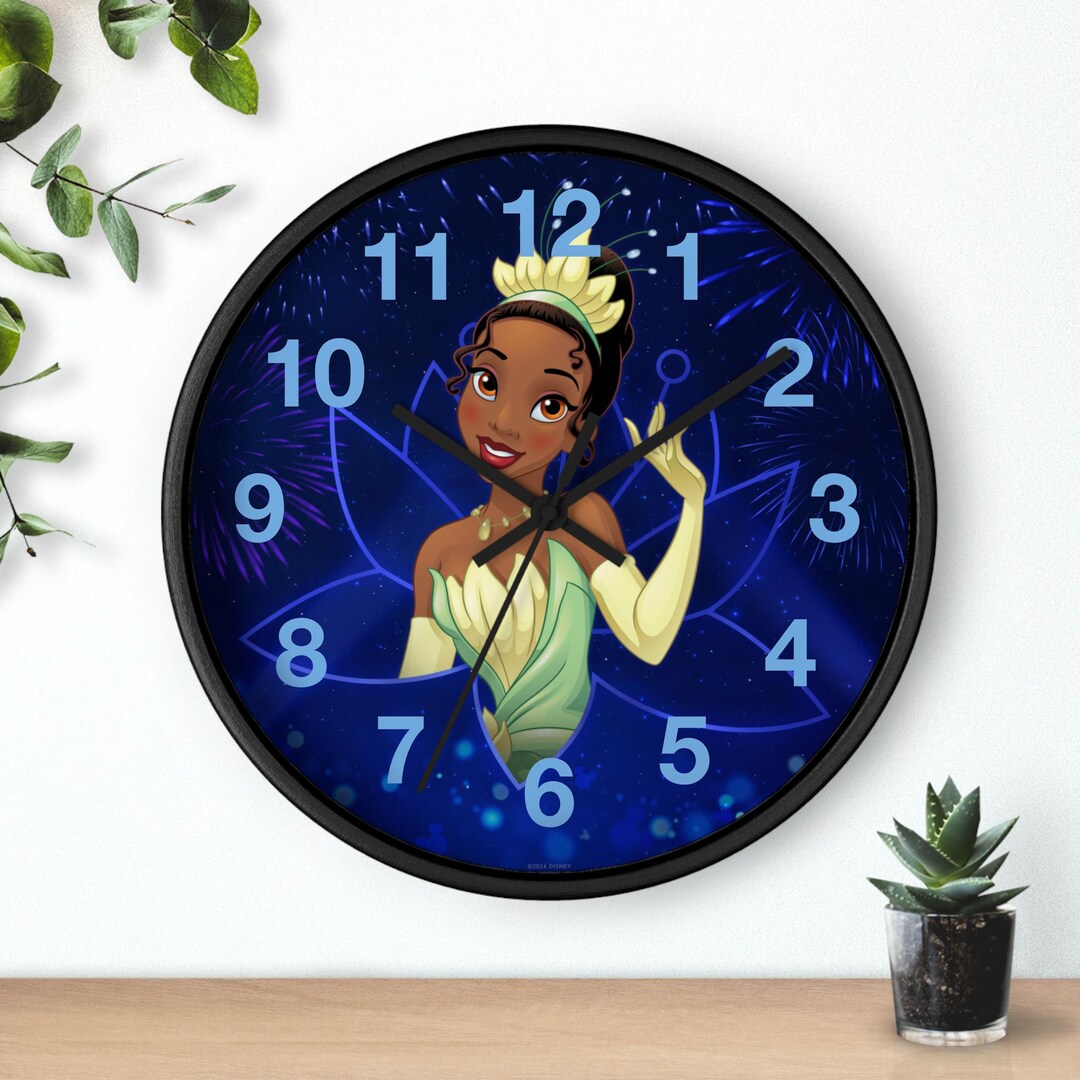 Disney Princess Tiana Wall Clock Disney Toy Decor, Gift Clock, Walls ...