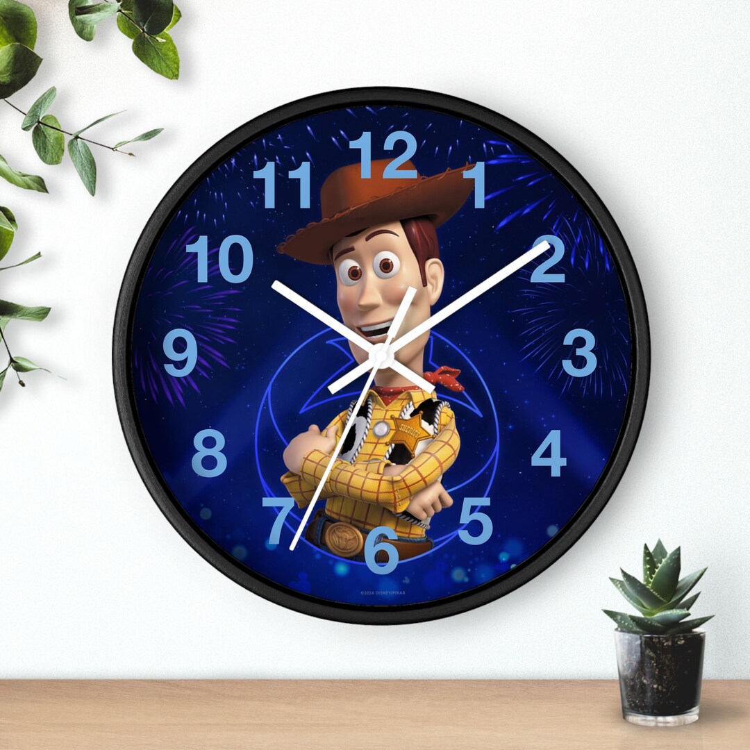 Woody Sheriff Wall Art - Disney Toy Decor, Gift Clock, Walls Clock ...