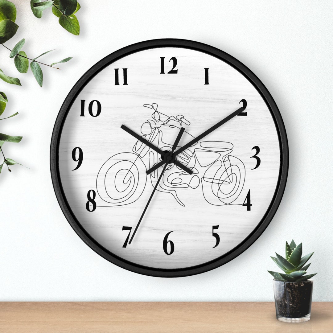 Motorcycle Clock Gift Clock, Walls Clock Clock, Clock Wall Clocks ...