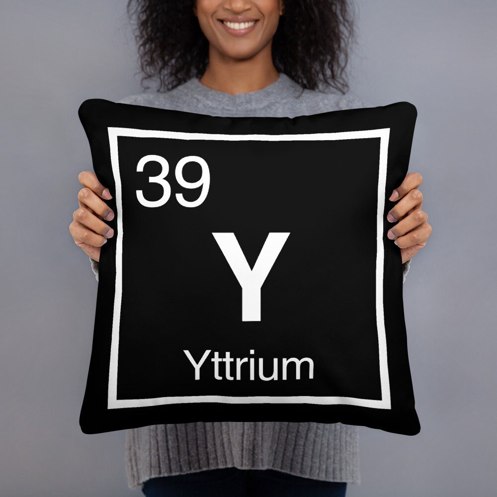 Periodic Table Elements Throw Pillow, 2 Sizes, Customizable, Science ...