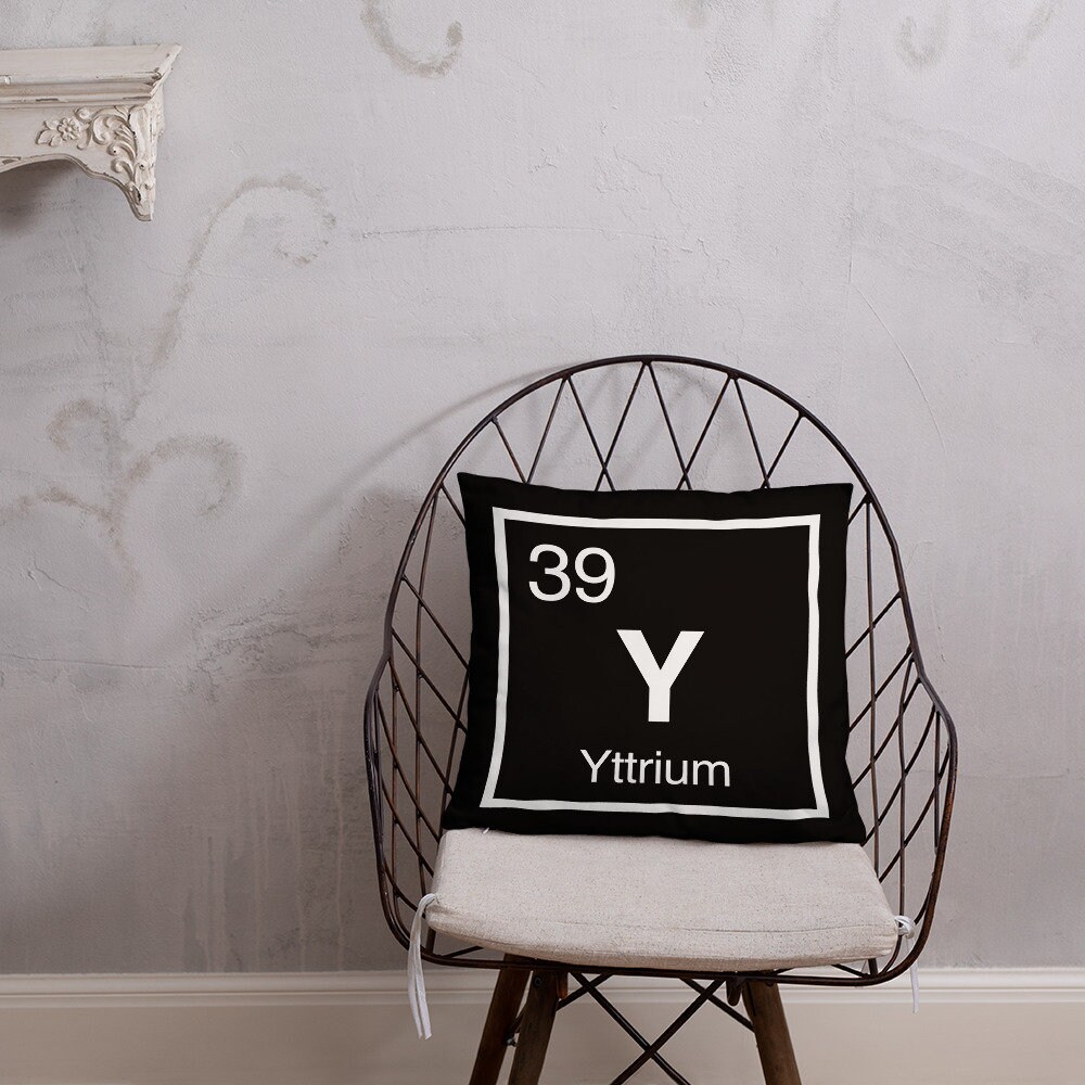 Periodic Table Elements Throw Pillow, 2 Sizes, Customizable, Science ...