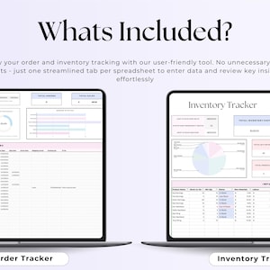 Inventory Order Tracker Spreadsheet, Product Tracking Template for ...