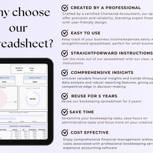 Easy Bookkeeping Spreadsheet Template for Photographer Videographer ...