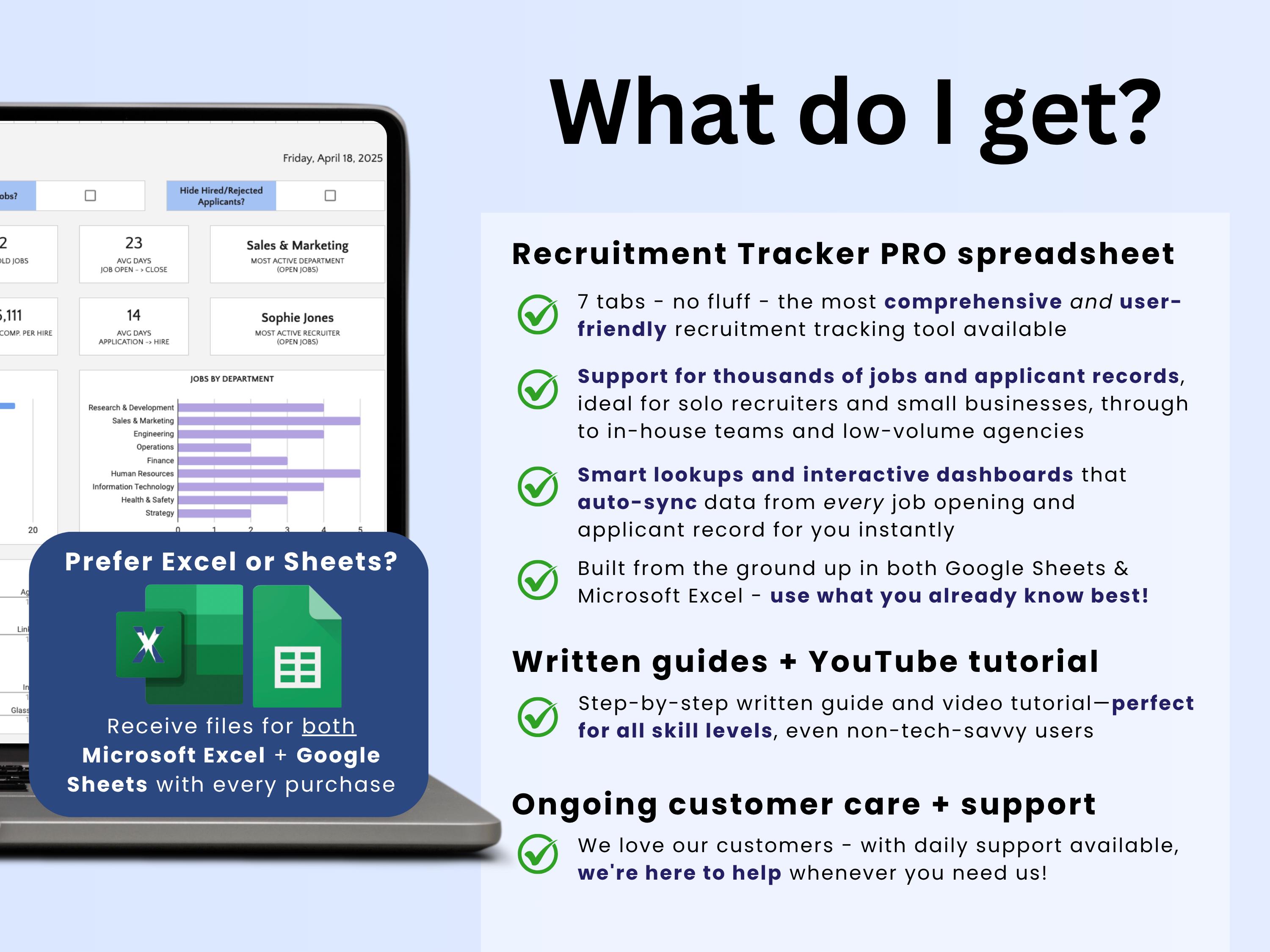 Recruitment Tracker Spreadsheet Hiring Tracker Excel Recruiting Planner ...
