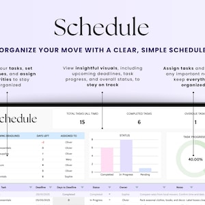 Moving Planner Spreadsheet Google Sheets Apartment Home Moving Template ...