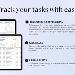 Task Tracker Spreadsheet Template, Task Management Google Sheets, To-do ...