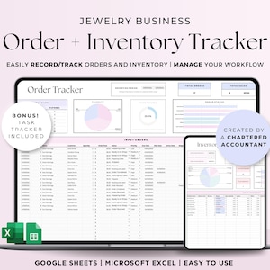 Jewelry Inventory Tracker Google Sheets - Etsy