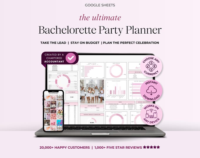 Hen Party Planning Spreadsheet Template Hen Do Templates Hen Party
