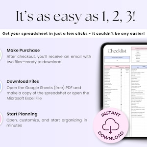 First Apartment Home Checklist Google Sheets New Apartment Planner ...