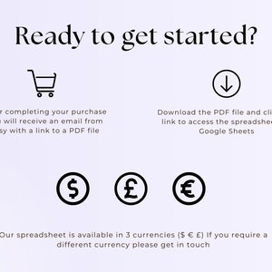 Easy Bookkeeping Spreadsheet Template for Photographer Videographer ...