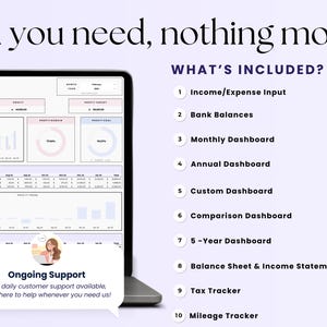 Easy Bookkeeping Spreadsheet Template for Photographer Videographer ...