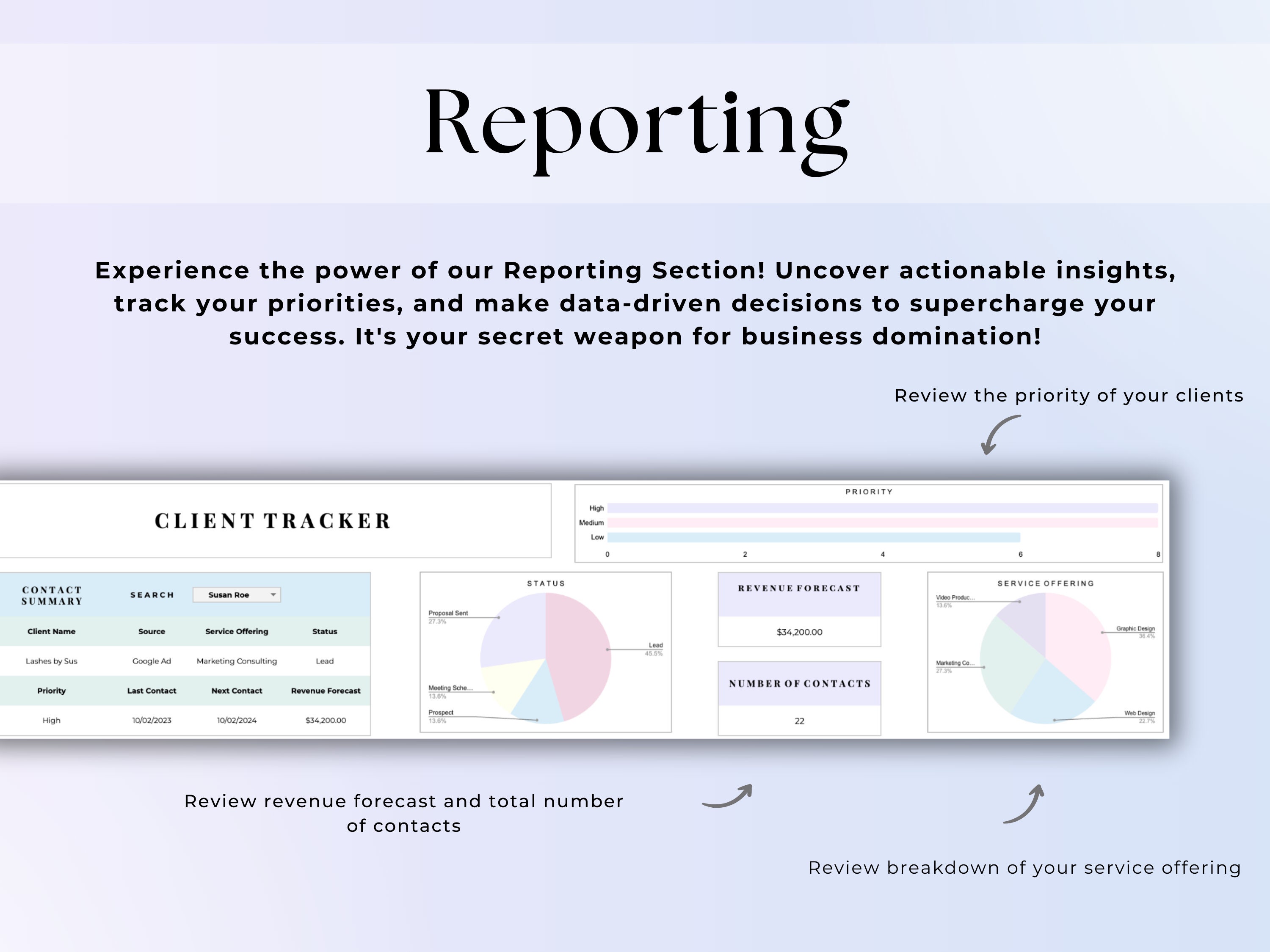 Client Tracker Spreadsheet, Customer Management Tool Google Sheets ...