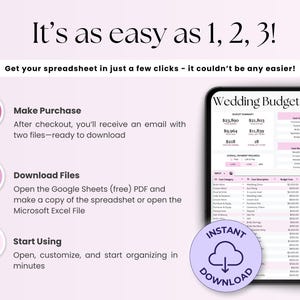 Wedding Budget Tracker Google Sheets Wedding Expense Planner Excel ...