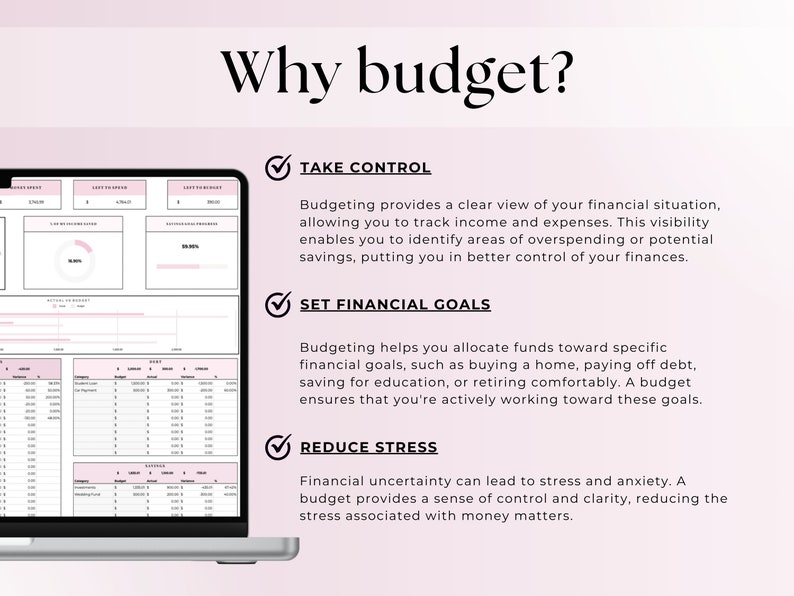 2024 Monthly Budget Planner Spreadsheet Beginners, Paycheck Budget ...