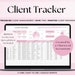 Client Tracker Spreadsheet, Customer Management Tool Google Sheets Excel, Small Business Digital ...