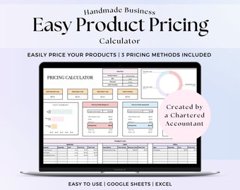 Easy Product Pricing Calculator Template for Small Business, Profit ...