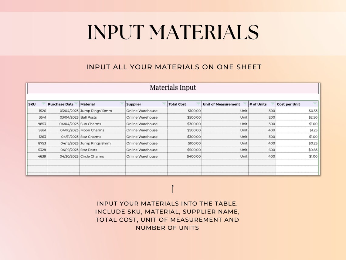 Easy Product Pricing Calculator Template for Small Business, Profit Spreadsheet Google Sheets ...