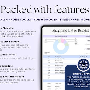 Moving Planner Spreadsheet Google Sheets Apartment Home Moving Template ...