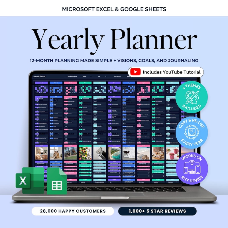 2026 Calendar 1 Sheet - Etsy